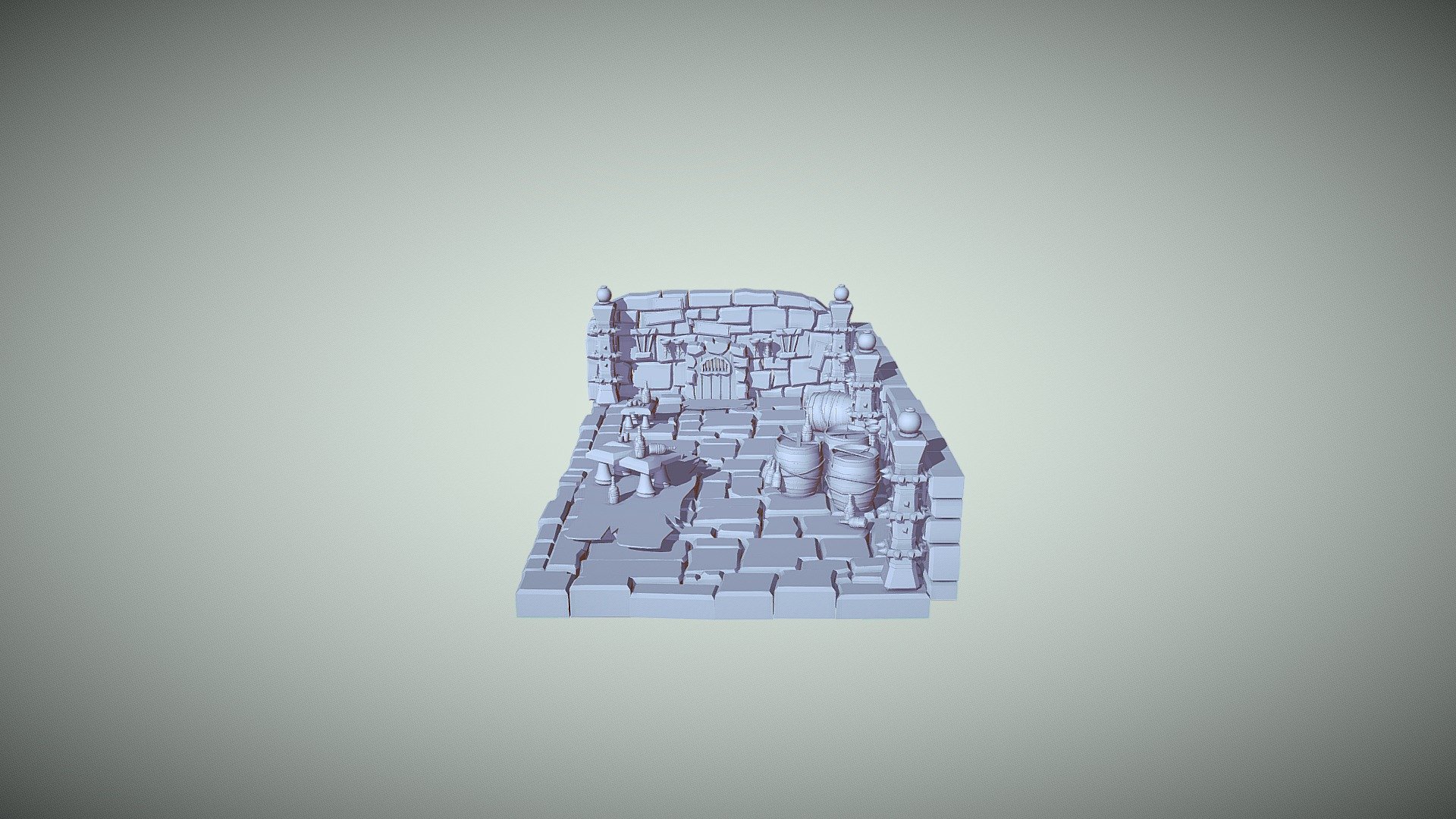 dungeon_scene - 3D model by mexiwoo [1572744] - Sketchfab