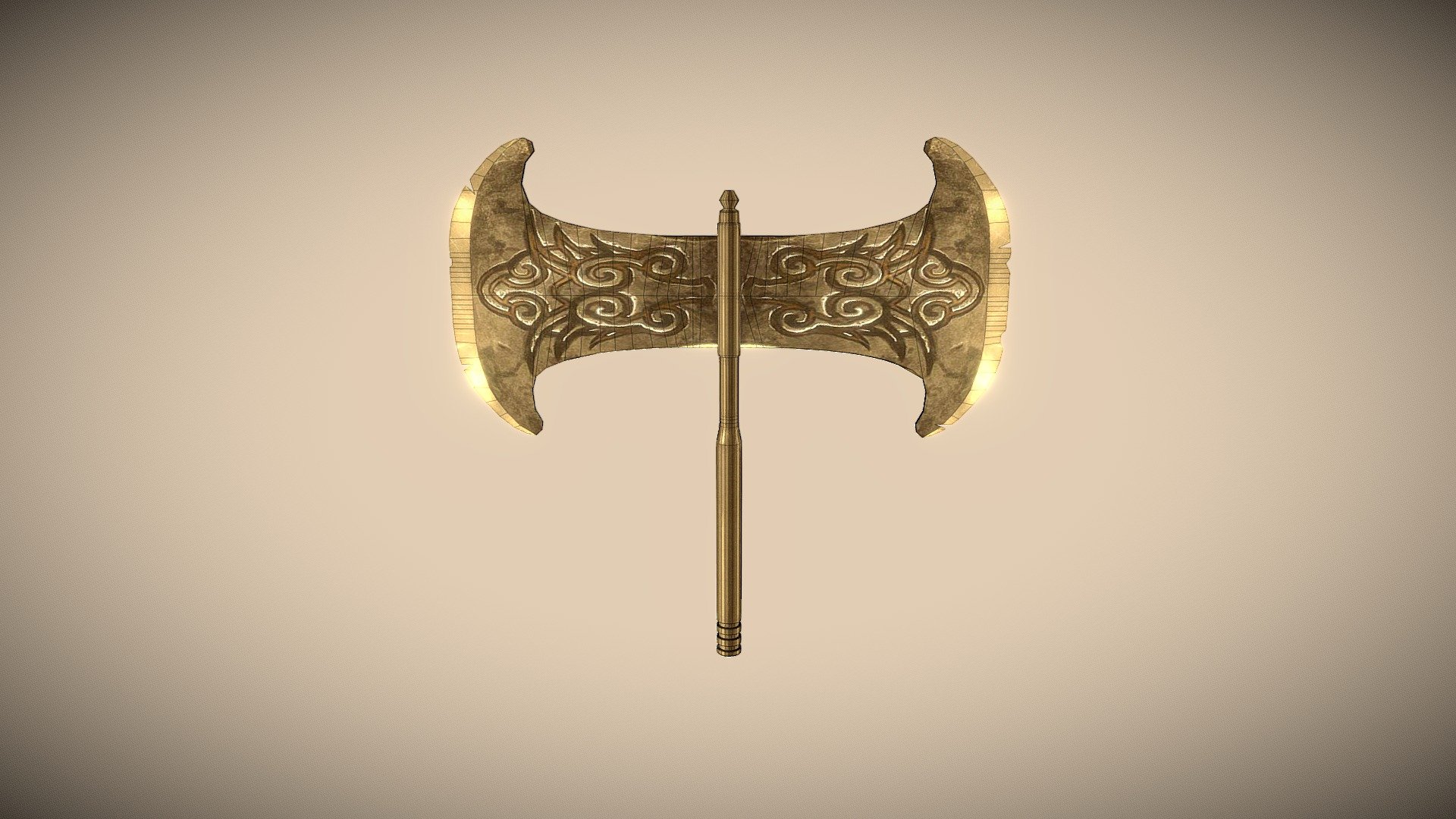 Labrys Ceremonial Axe - 3D model by Ronzo [1576fe2] - Sketchfab