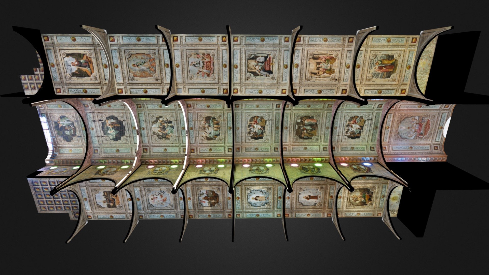 Lila Church Ceiling Paintings - 3D model by Project Kisame ...