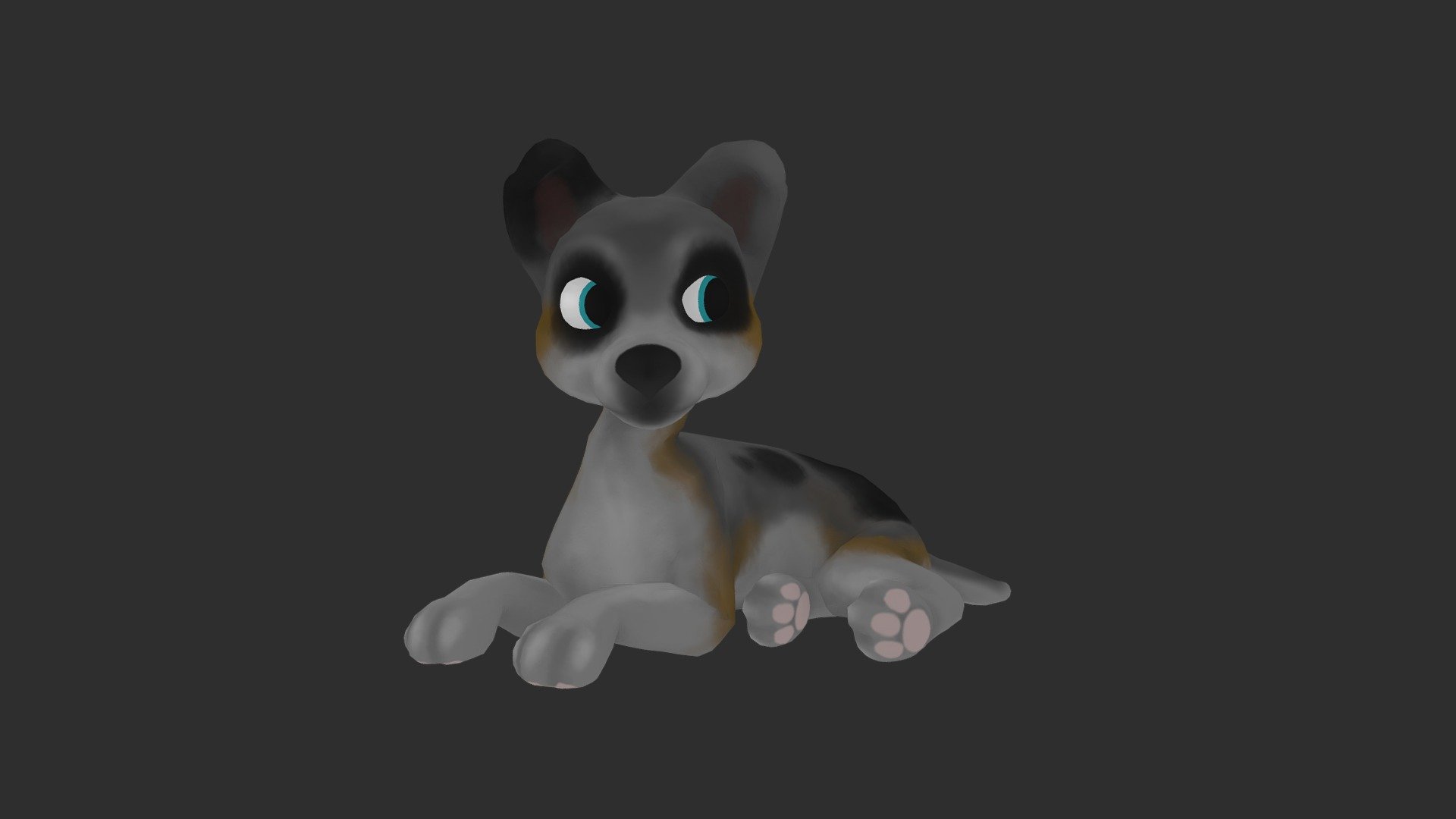 Puppy - 3D model by lottakar [157b93d] - Sketchfab