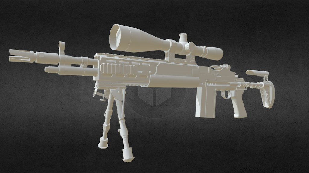 Sniper Rifle M2010 Enhanced - 3D model by luxe3dworld [157c0f4] - Sketchfab