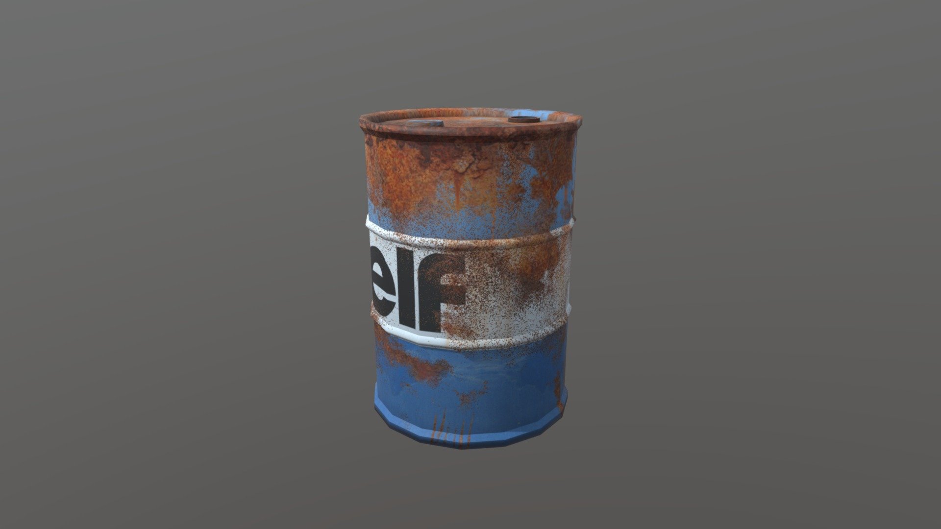 Oil Barrel with Rust Texture - Download Free 3D model by constance ...