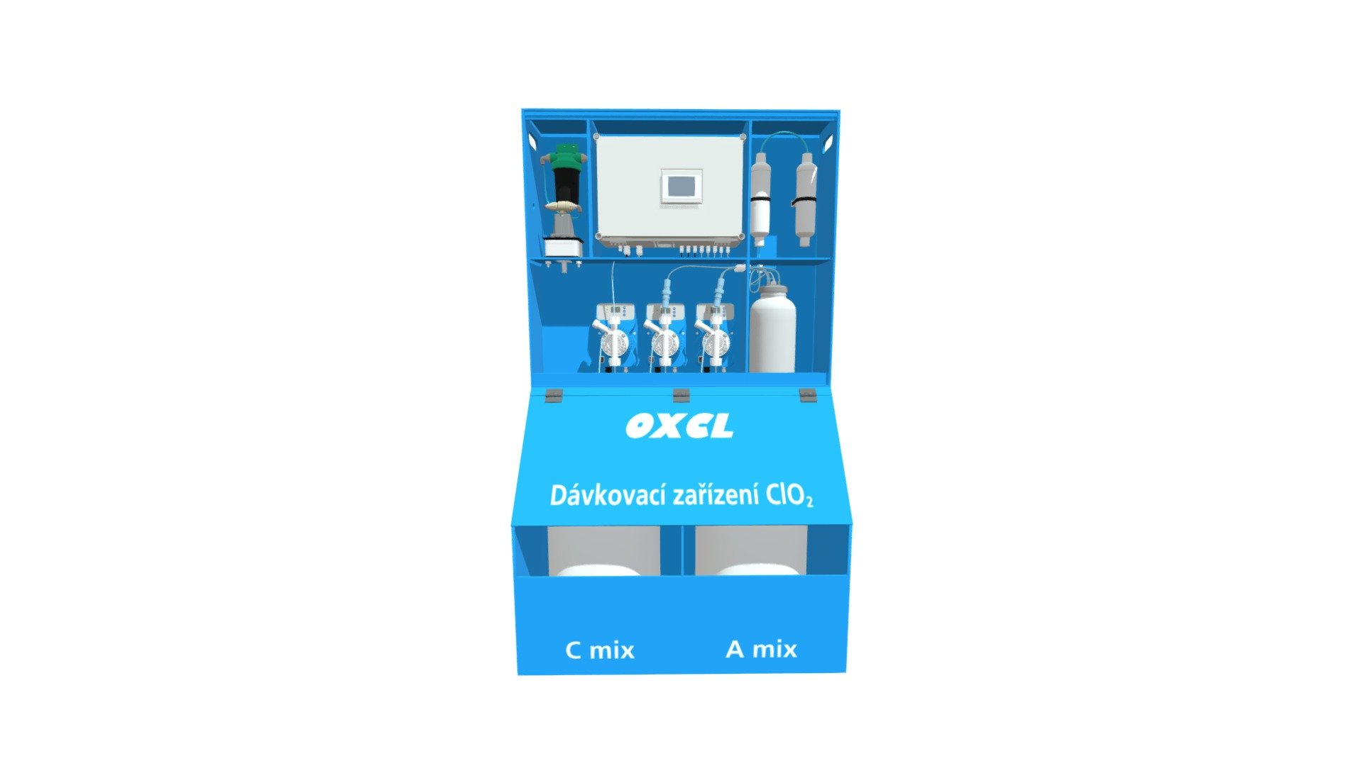 Chlorine dioxide generator EuroClean OXCL - 3D model by EuroClean ...