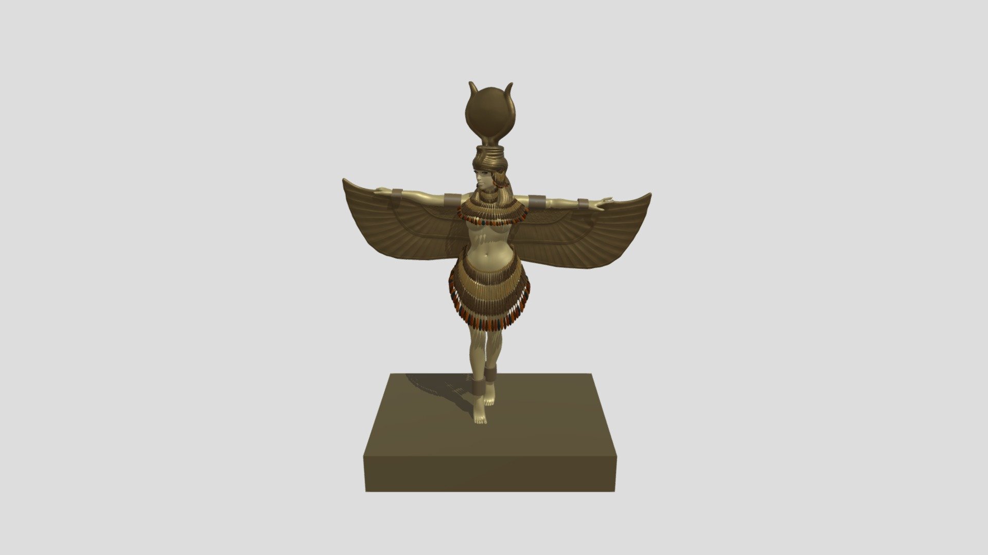 Isis model 2 with outfit on stand - Download Free 3D model by ...
