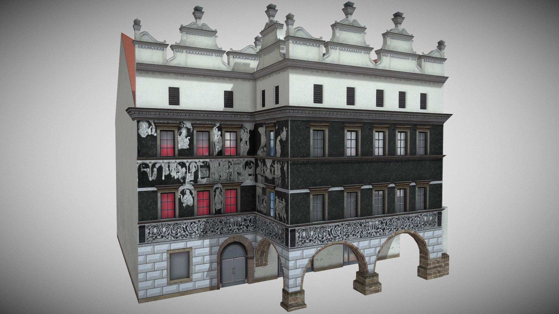 House of the Black Eagle, Litoměřice, Czech Rep. - 3D model by Titan ...