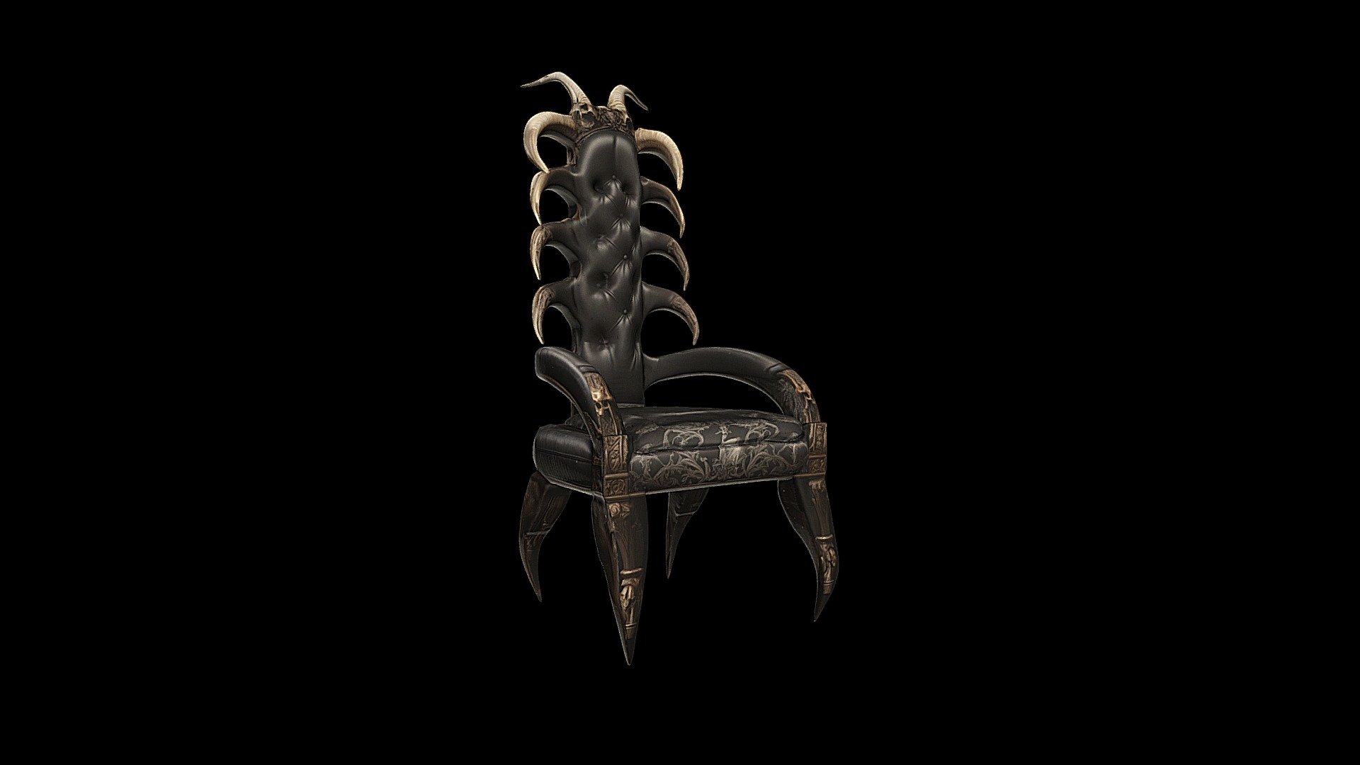 Horned Throne | Bones Chair - 3D model by ALTEREGO (v.a.c.u.u.m.) (@v.a ...