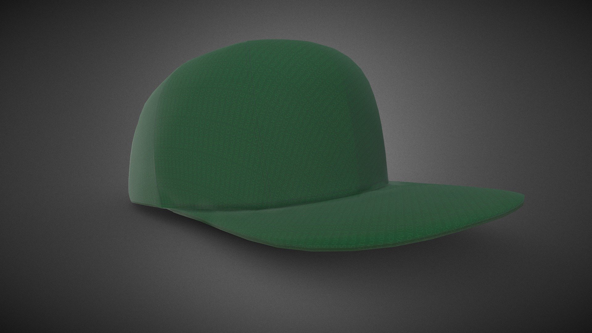 Green Snapback Cap - Buy Royalty Free 3D model by CG StudioX (@CG ...