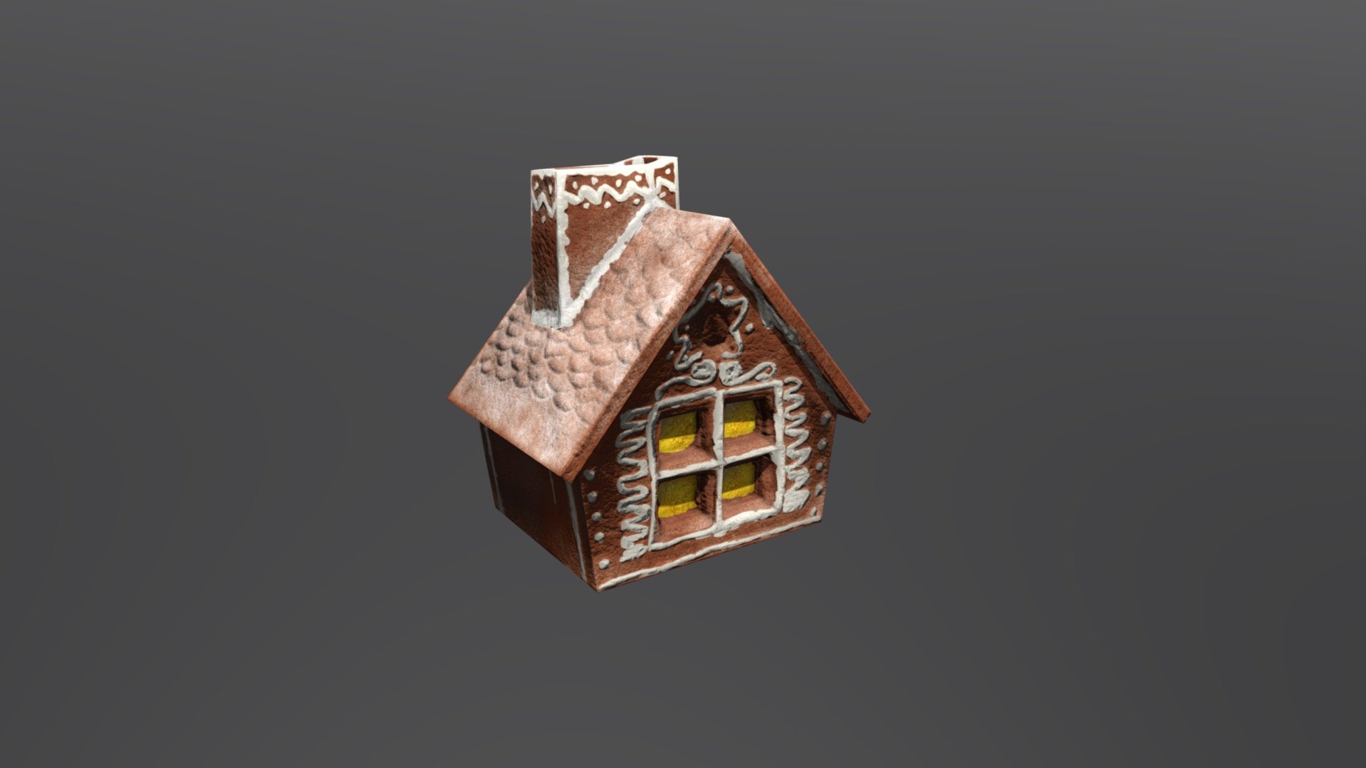 Gingerbread house - 3D model by BlinFriend [158619d] - Sketchfab