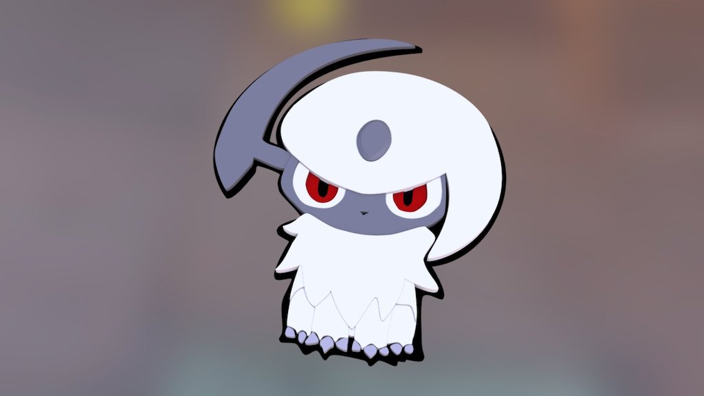 Absol - 3D model by John_Wright [1587bde] - Sketchfab