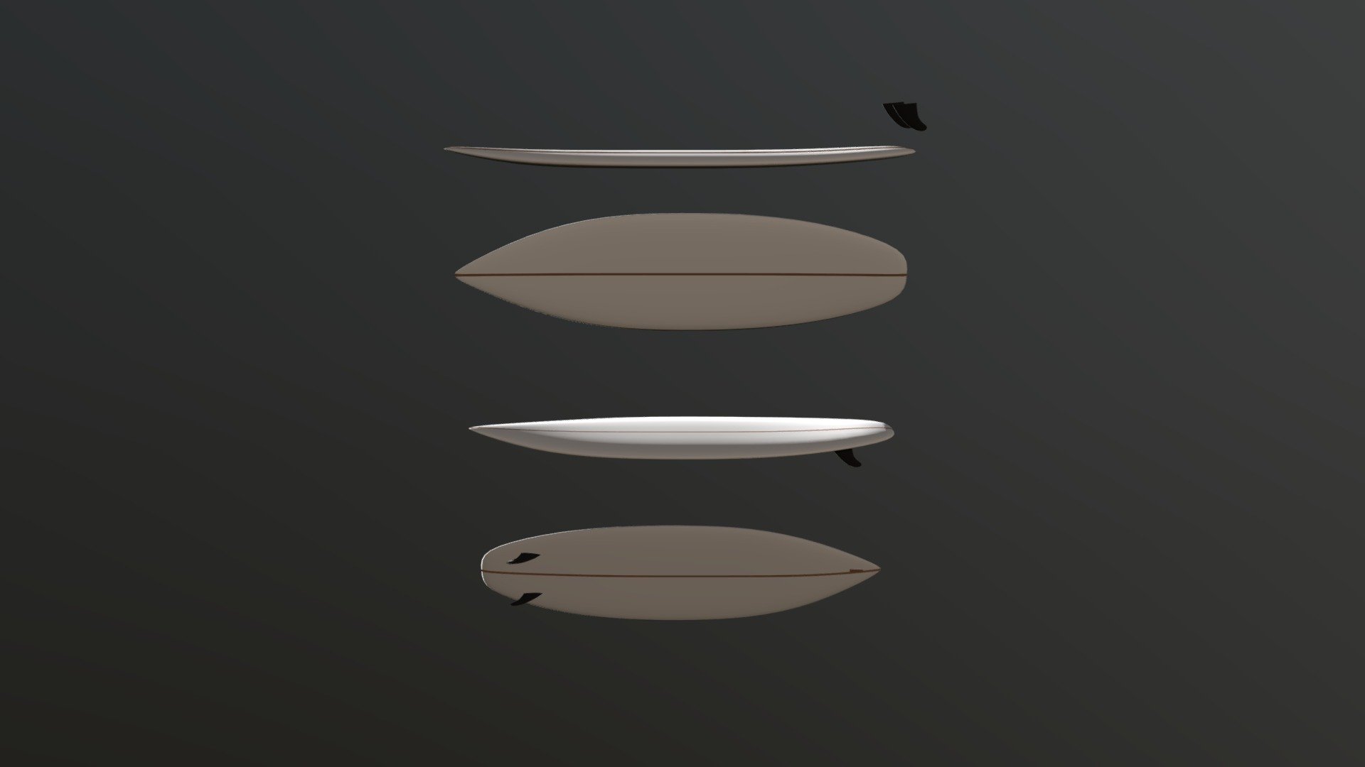 Surfboard - 3D model by AttilaTheNun [1588f3e] - Sketchfab
