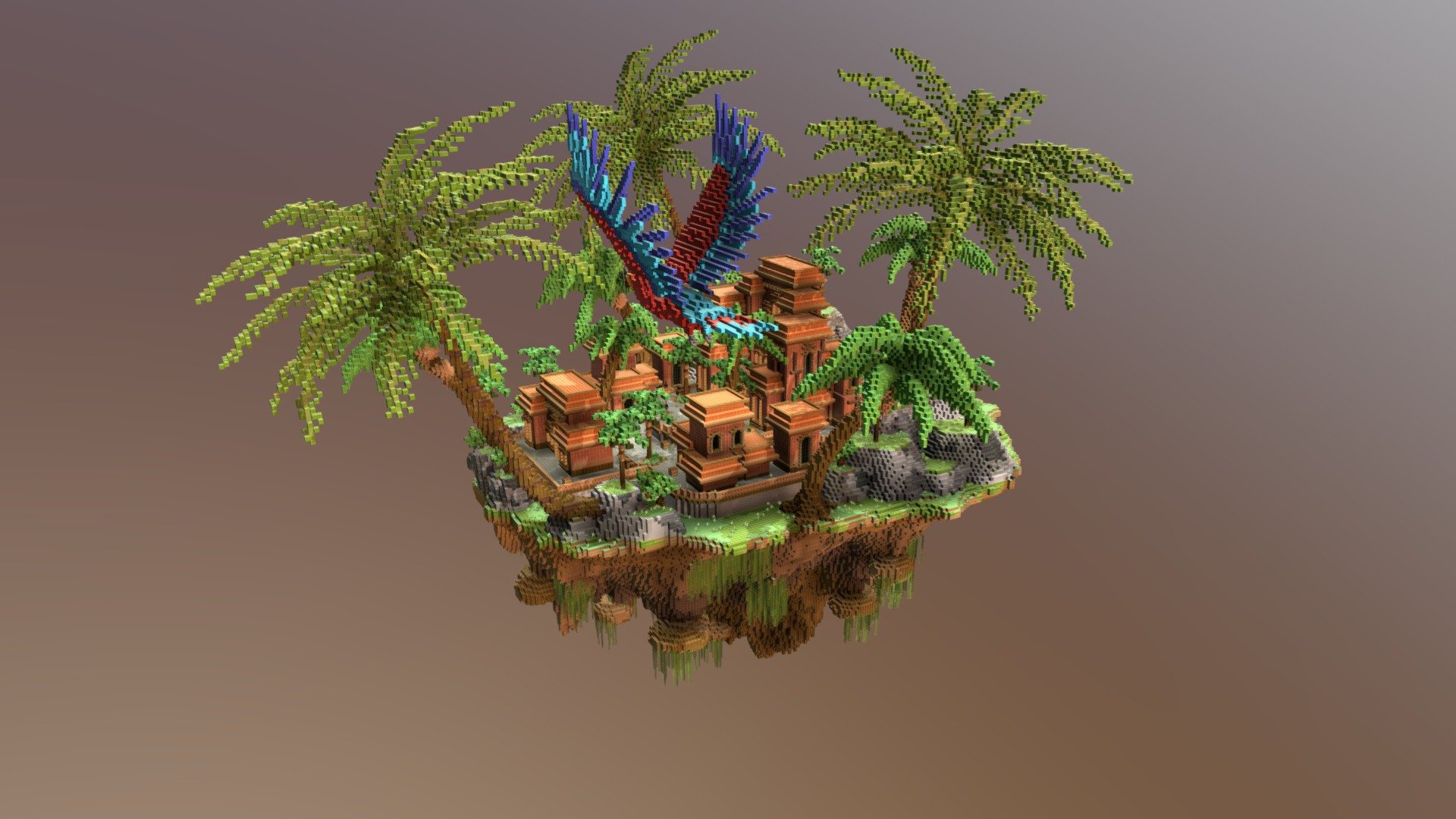 Tropical Hub - Download Free 3D model by Bazhy (@Bazhy_) [1589090 ...