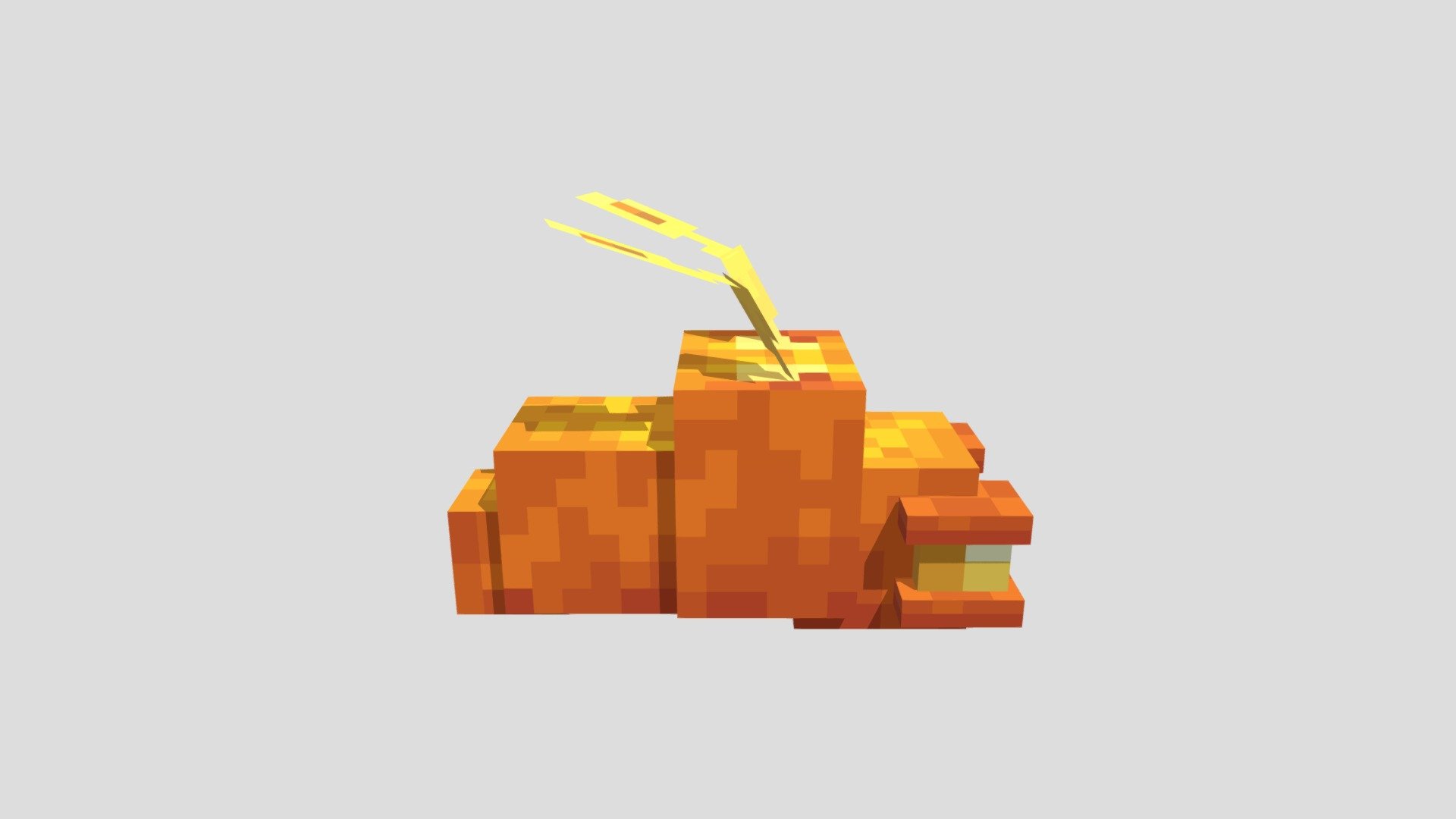Larve orange tofuxia - 3D model by lavakak [158a0be] - Sketchfab