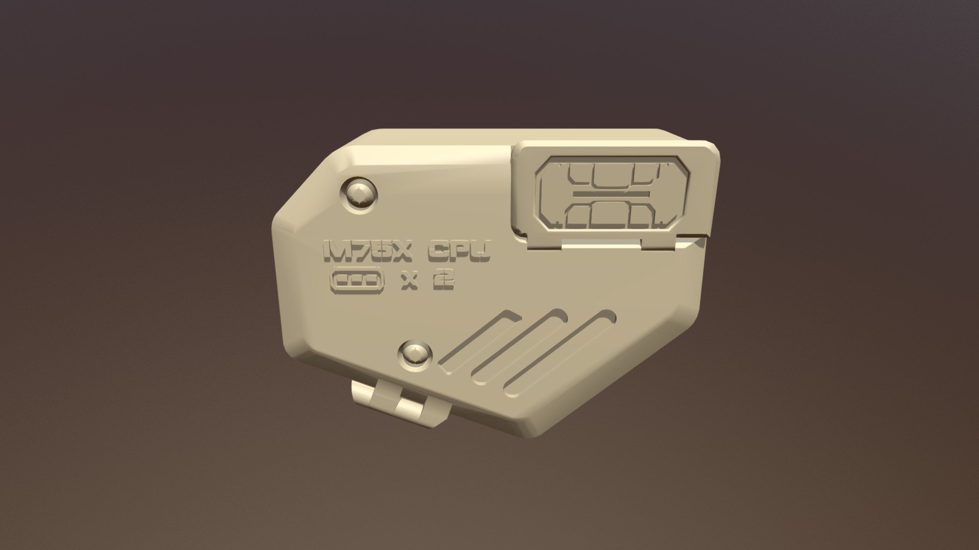 Ballistic CPU for scifi rifle - 3D model by Michael_S [158ae3b] - Sketchfab