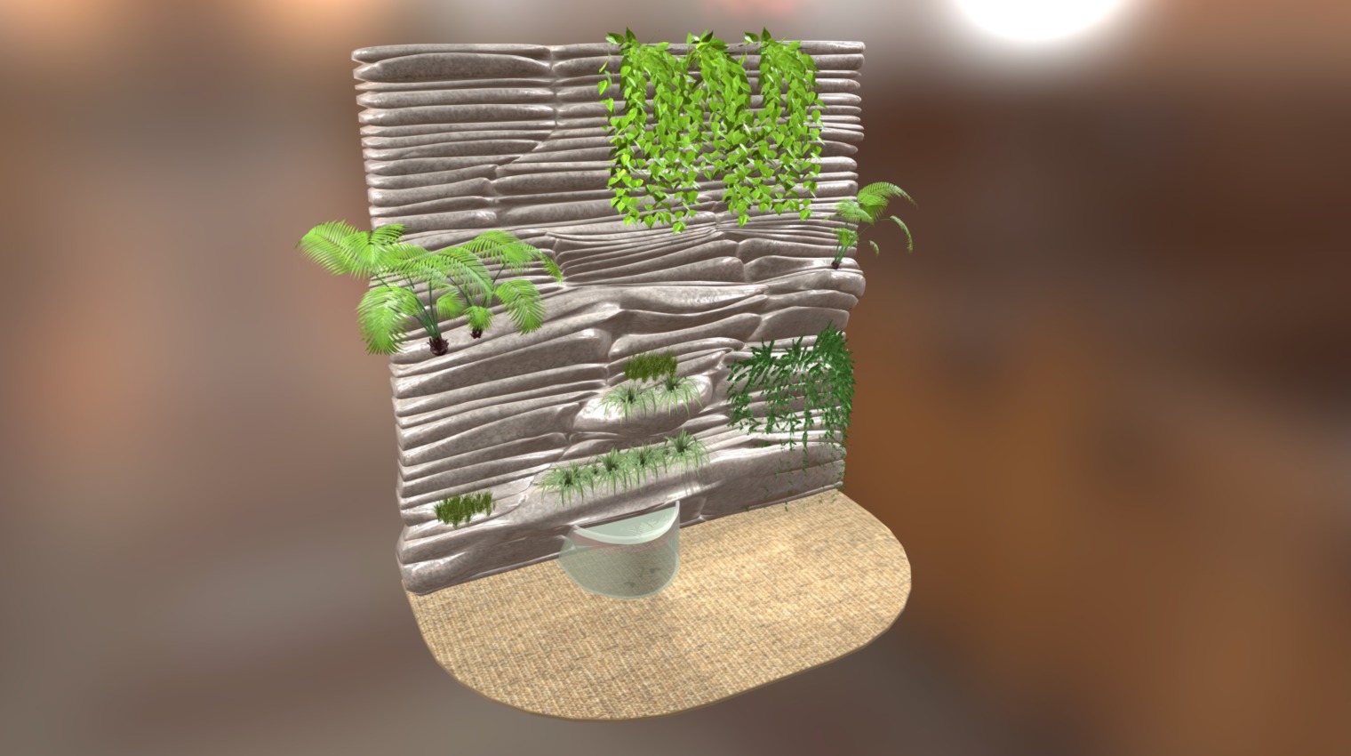 mur vegetal - 3D model by vincent.depussay [158bb5d] - Sketchfab