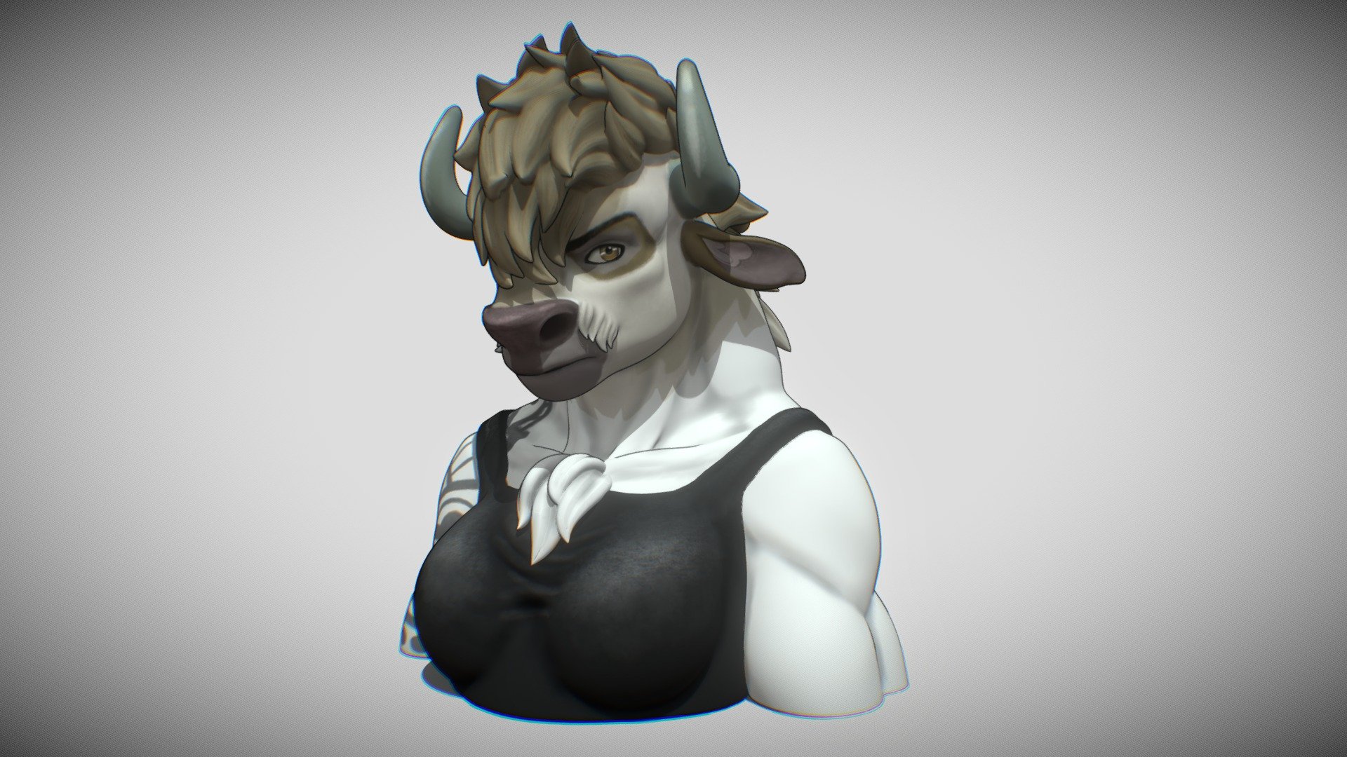 Strong Bison Gal - 3D model by Beautiel [158c113] - Sketchfab