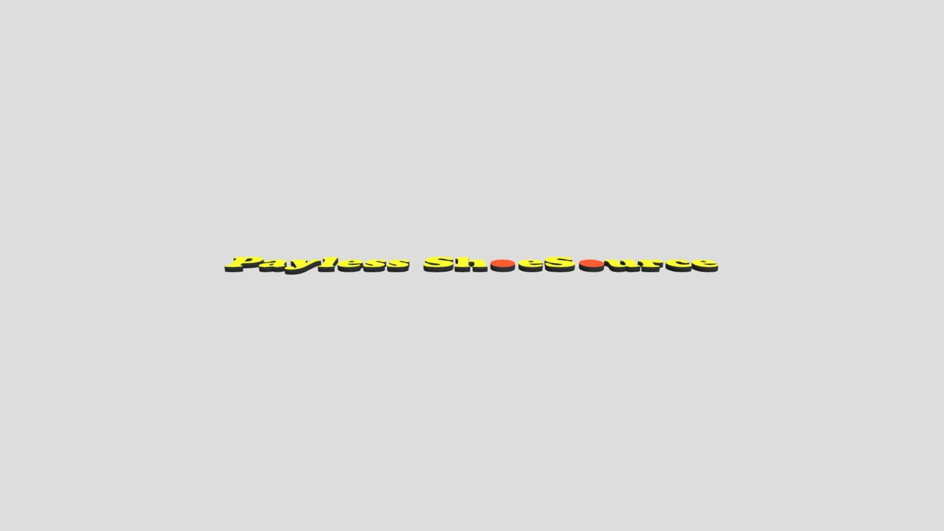 Payless Shoes Sign - Download Free 3D model by Rand0m1 (@Random1 ...