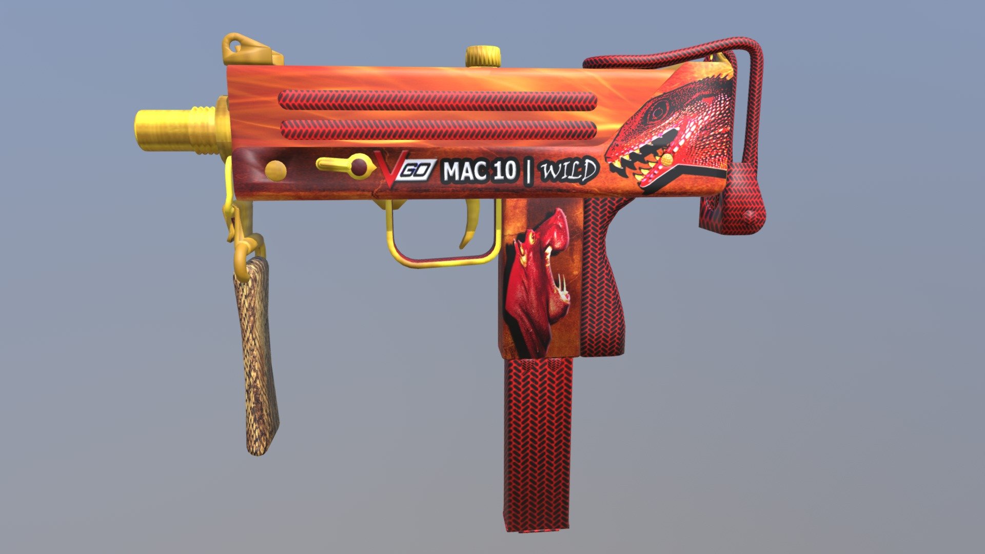 MAC 10 WILD - 3D model by TnSimple [1592f08] - Sketchfab