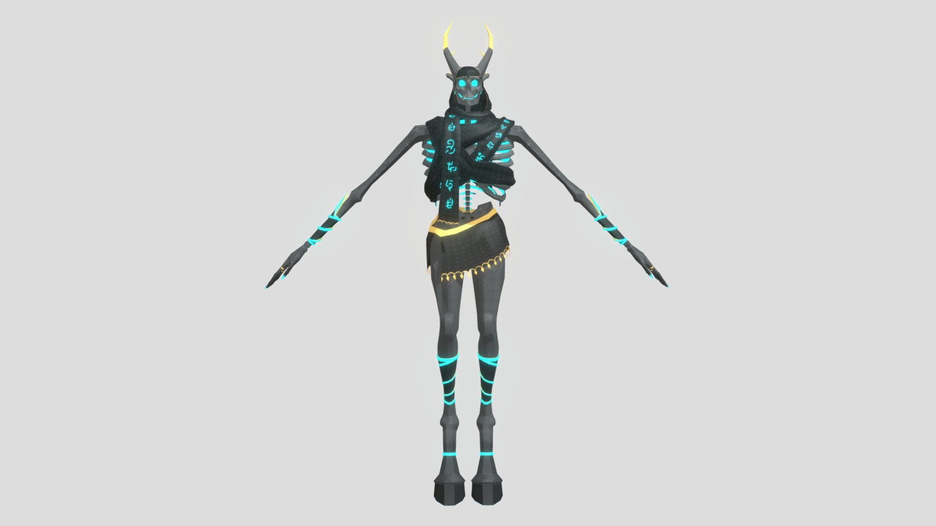 T-Pose Skeleton - 3D model by Helya [1593650] - Sketchfab