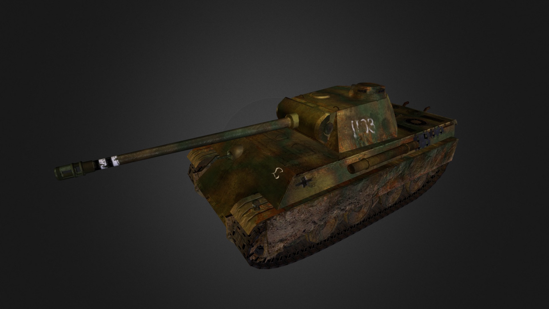 WW2 German Panther Tank - 3D model by jaggedpixel3d [159537c] - Sketchfab
