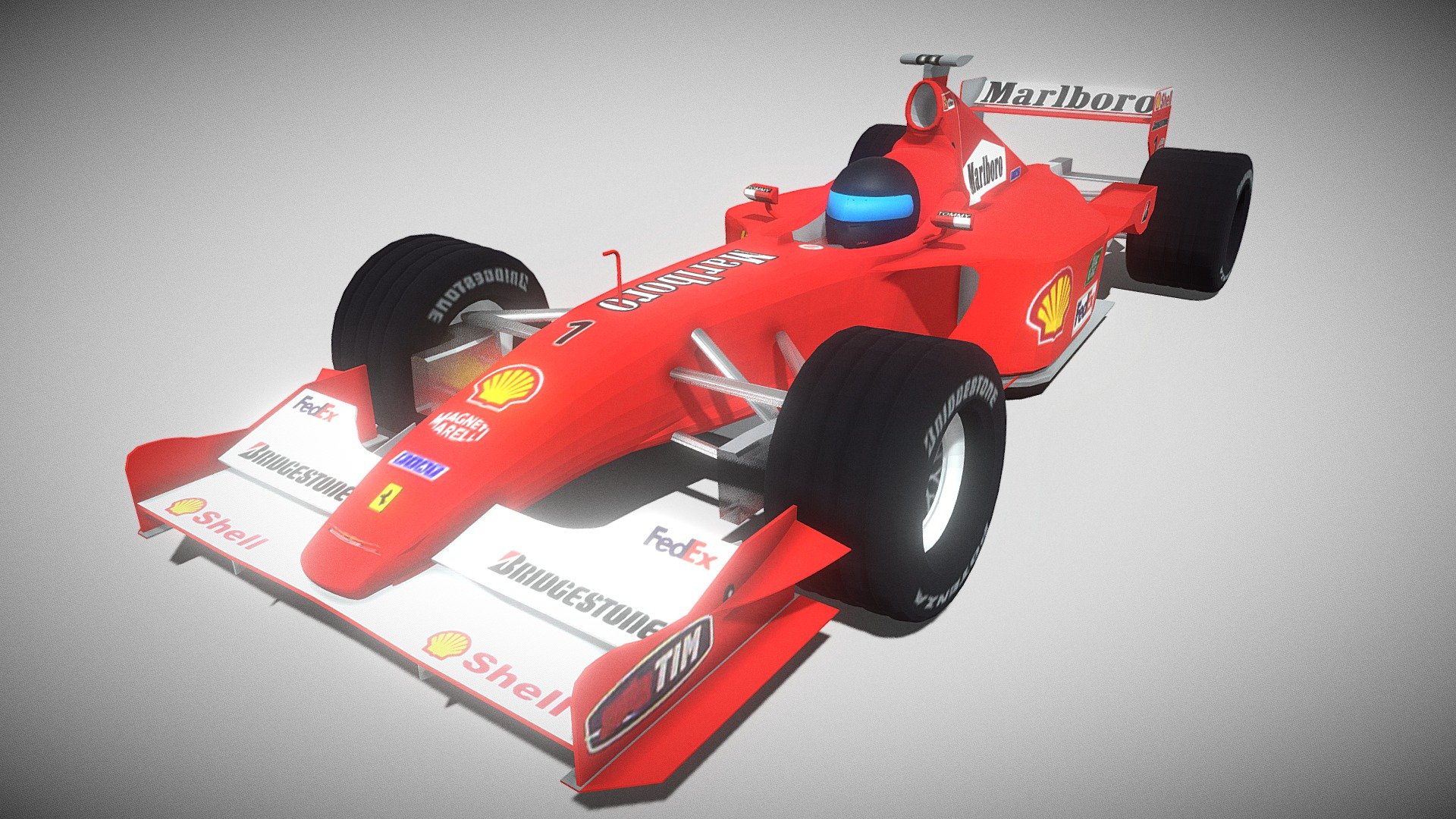 Ferrari F2001 - Tribute to Michael Schumacher - 3D model by Chaserfan [1597a6a] - Sketchfab