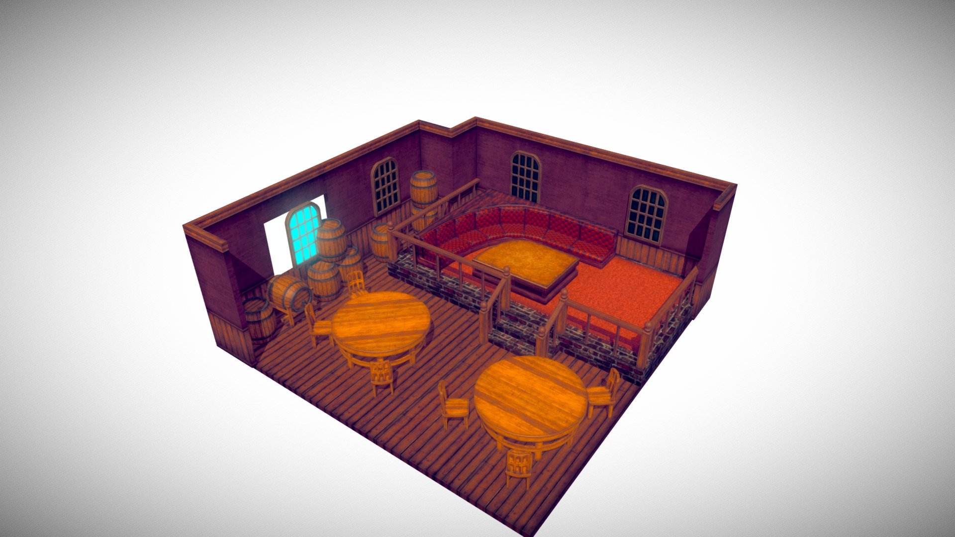 tavern - 3D model by Sikorumbe (@alfredfabianlee) [159832e] - Sketchfab