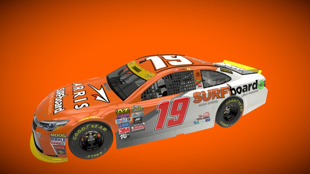 Carl Edwards' No.19 ARRIS Surfboard Camry - 3D model by Joe Gibbs ...