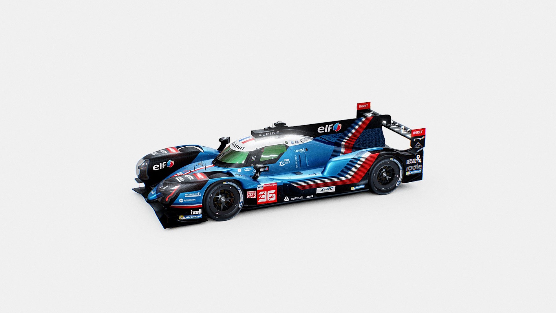 Alpine A480 Le Mans Hypercar | www.vecarz.com - Download Free 3D model ...