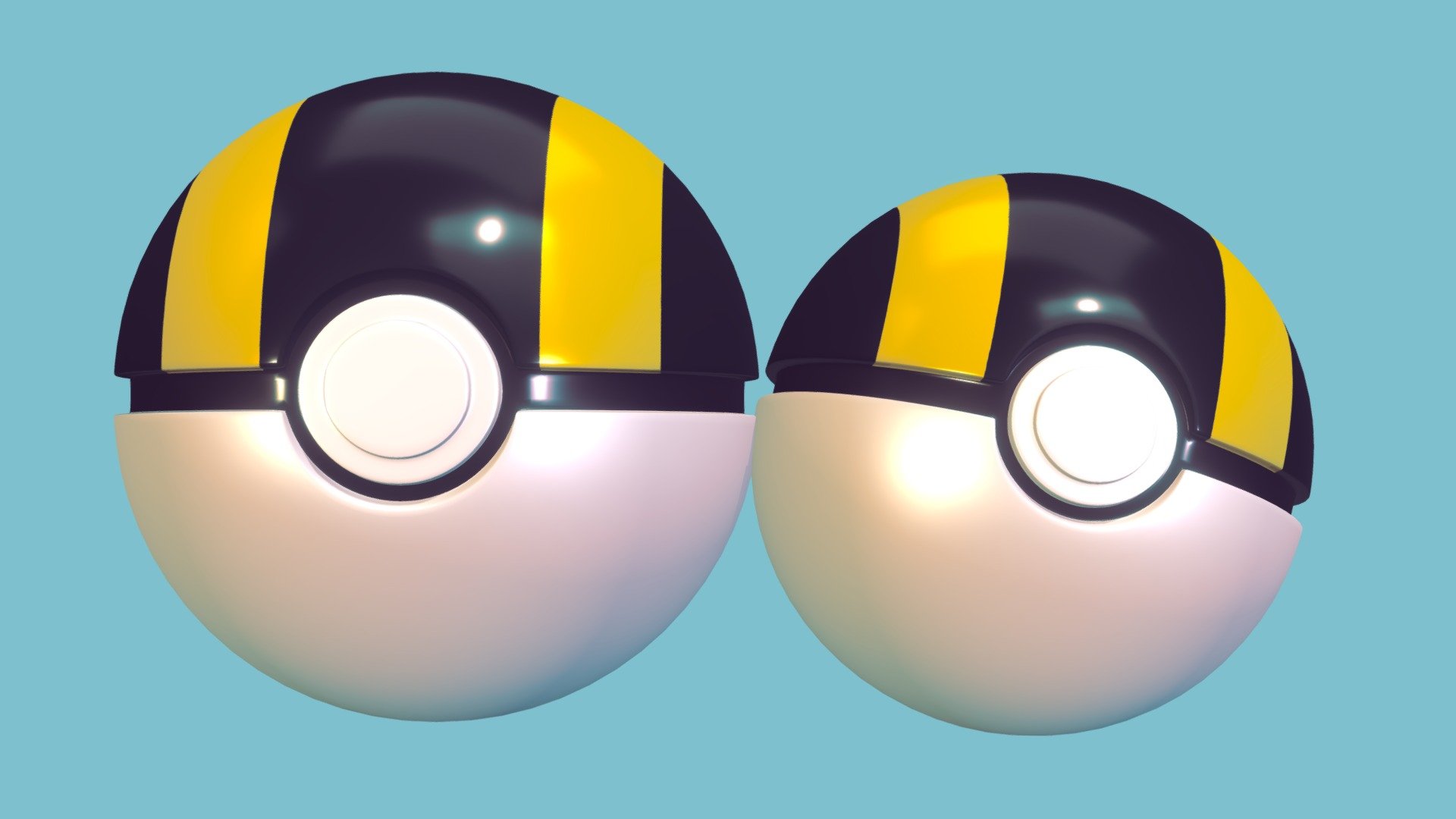 Ultraball (Pokemon) - Download Free 3D model by Diadantist (@adadomu ...