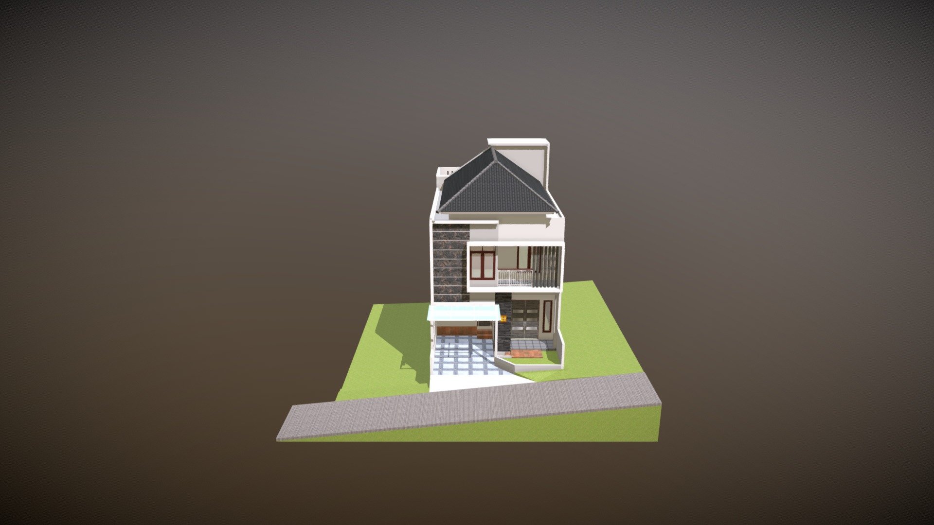 2 Floor Home Minimalist - 3D model by adityamahargio [159a88a] - Sketchfab