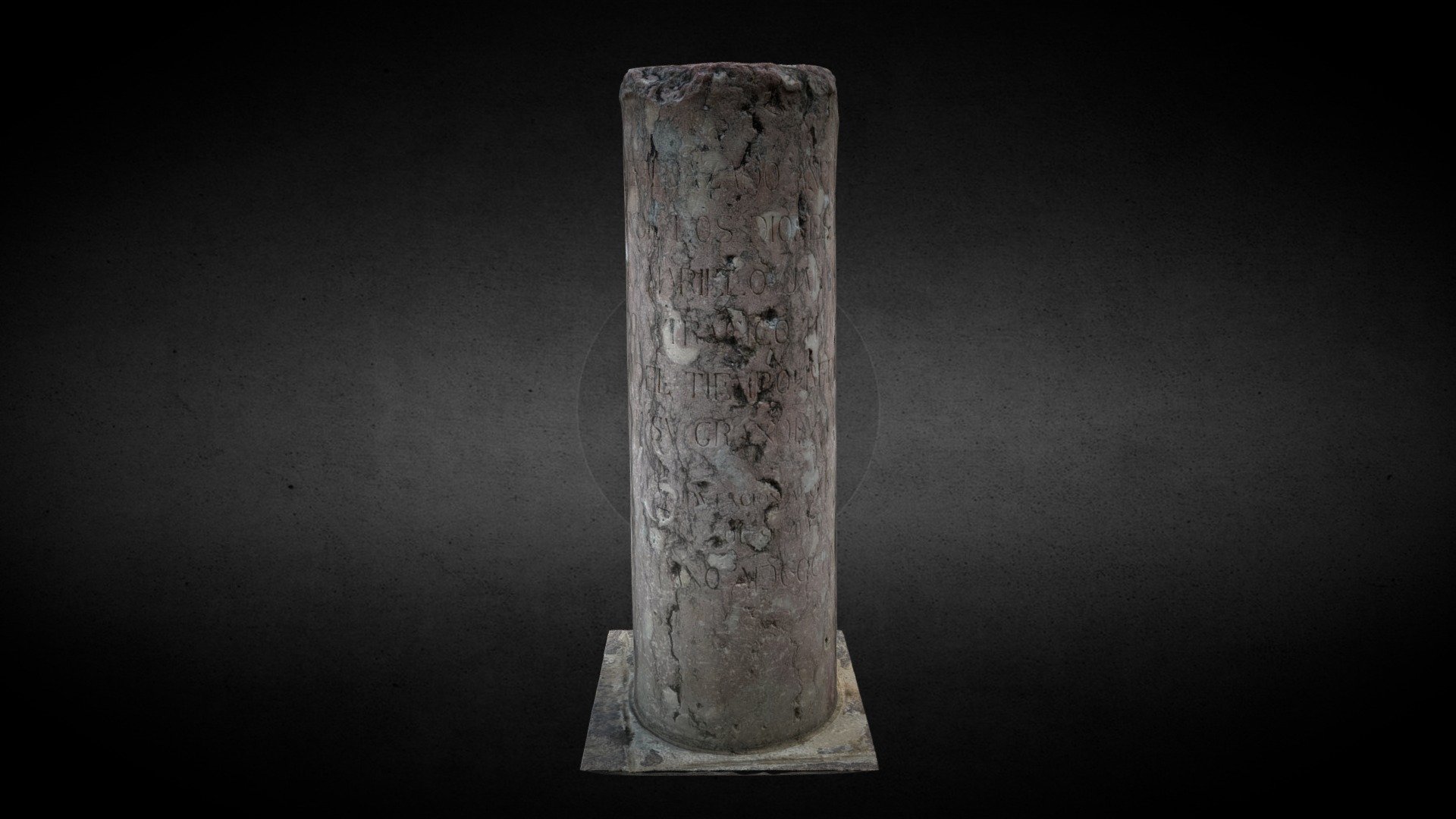 Cipo romano (Itálica) - 3D model by MariaRBenitez [159b55f] - Sketchfab