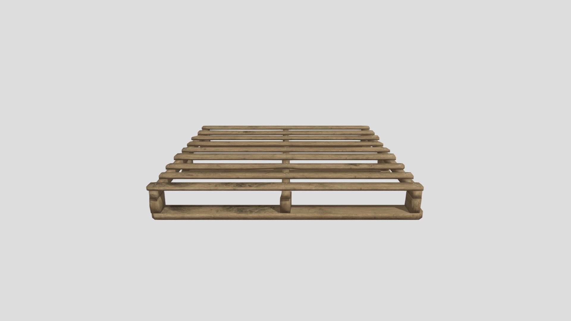 Low Poly Wooden Pallet - 3D model by N3DArtworks [159f377] - Sketchfab