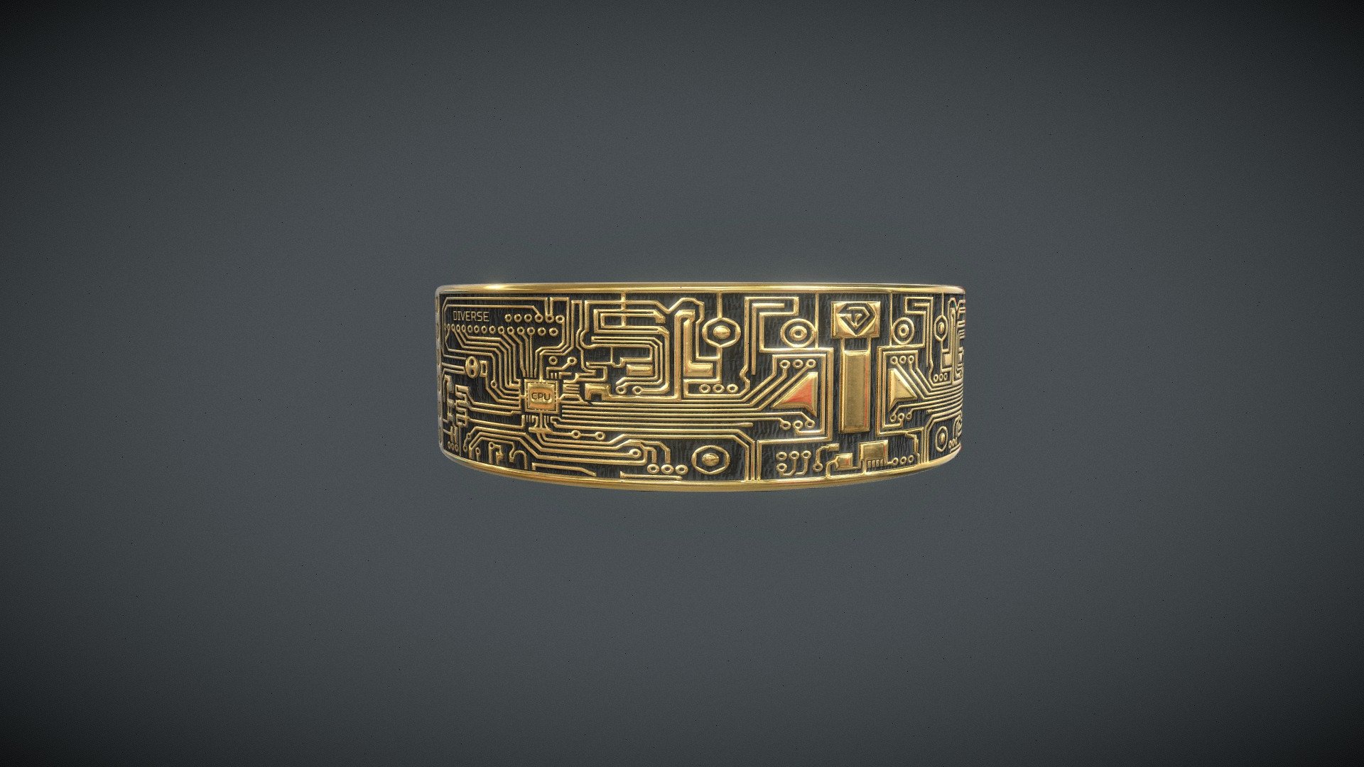 The programmer's ring (Diverse Jewellery design) - 3D model by NeonCat ...