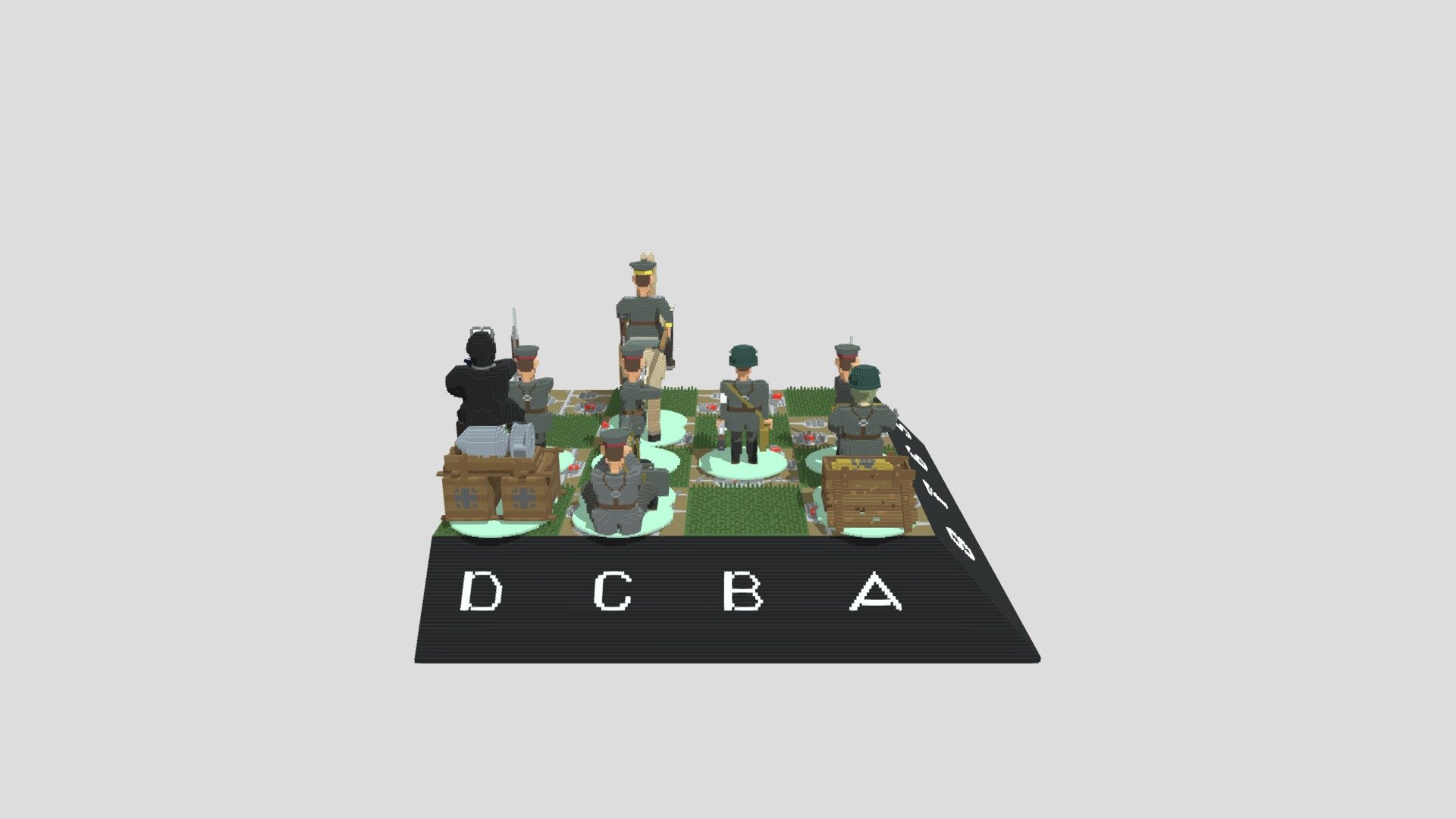 chess "World War I": part A5 - D8 - 3D model by Dmitry Pollack ...