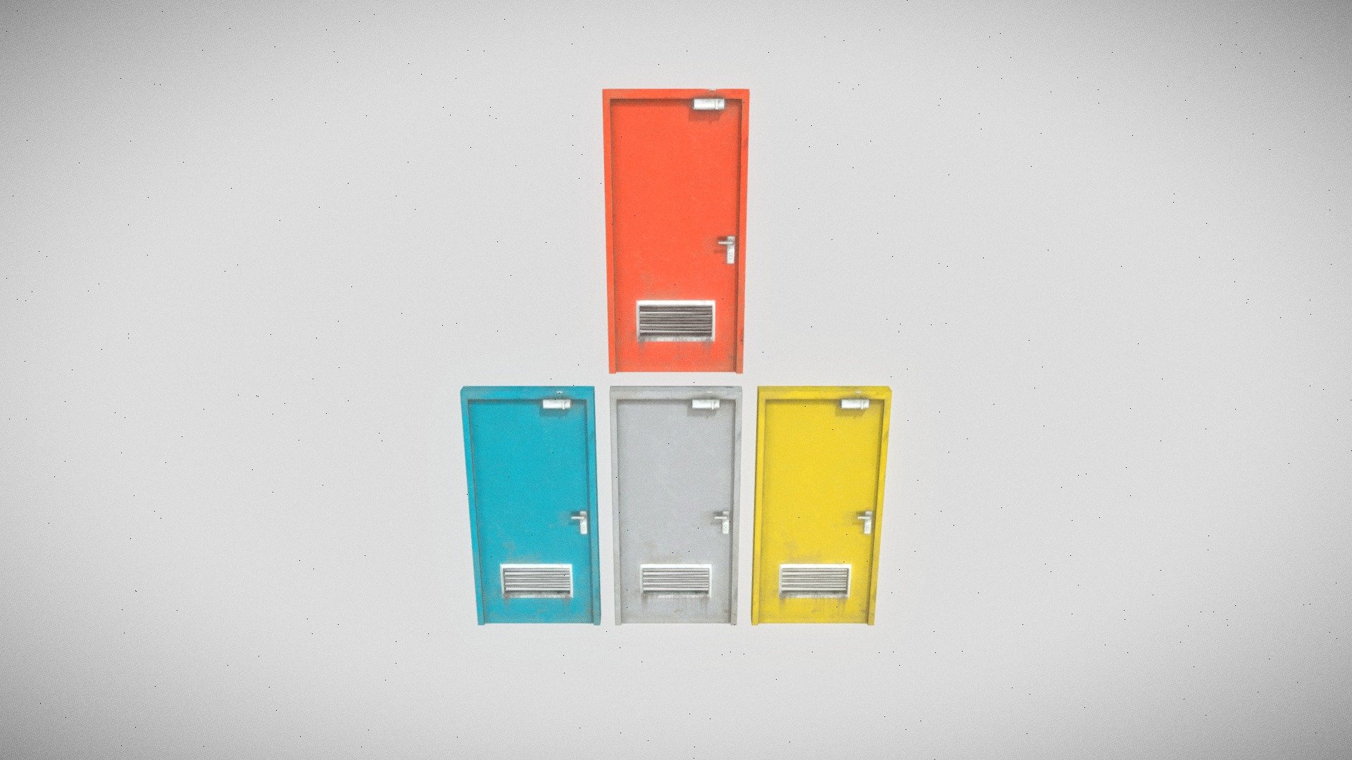 PoppyPlaytimeChapter3 Metal Doors Pack 2 - Download Free 3D model by ...