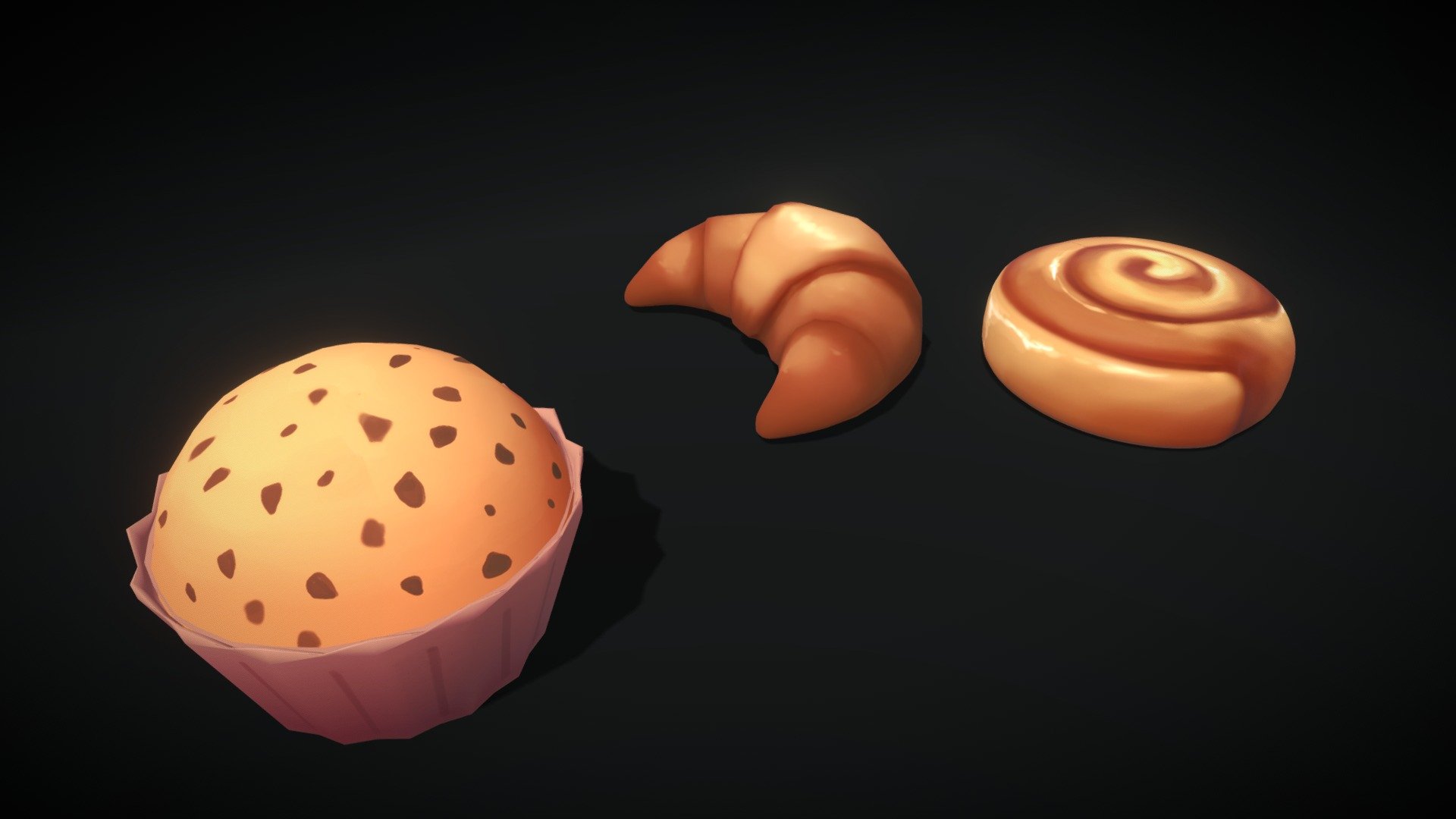 Baked Goods - Download Free 3D model by SBonser [15a8b5c] - Sketchfab