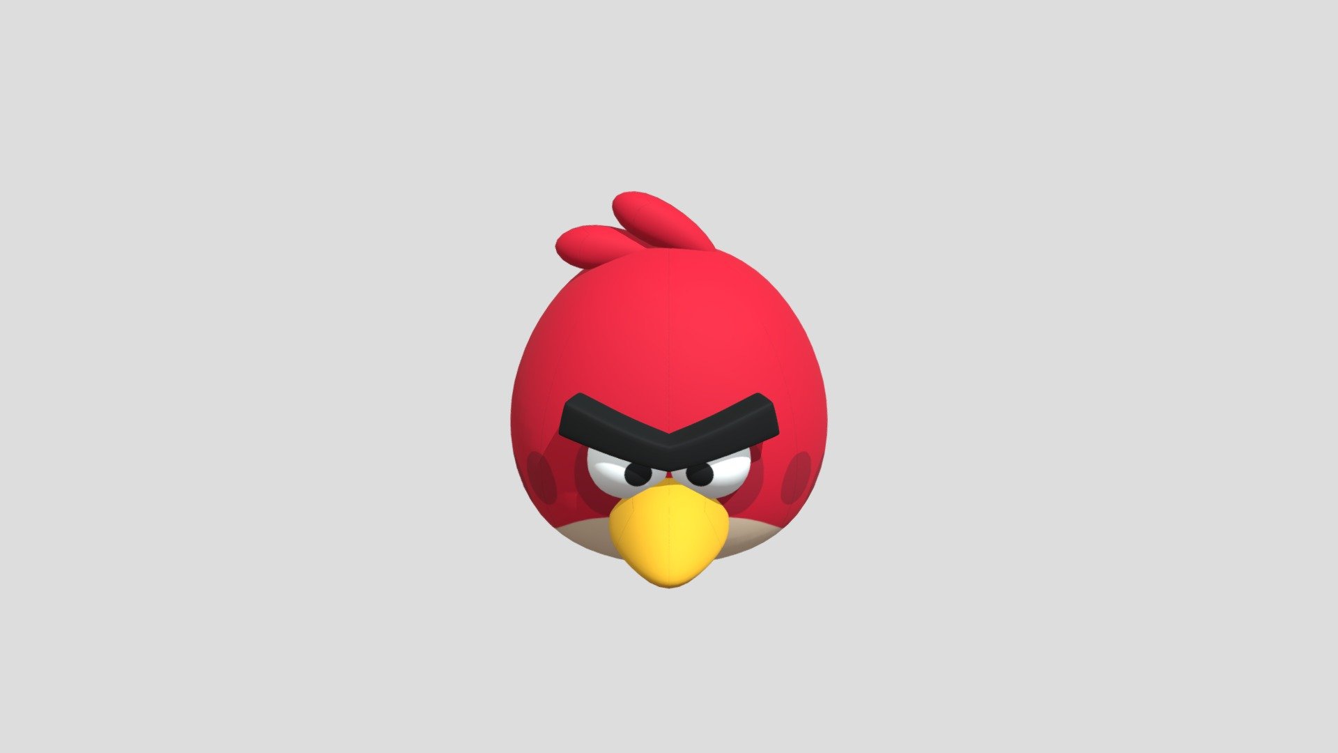 Red Angry Birds Classic - Download Free 3D model by Guilherme Navarro ...