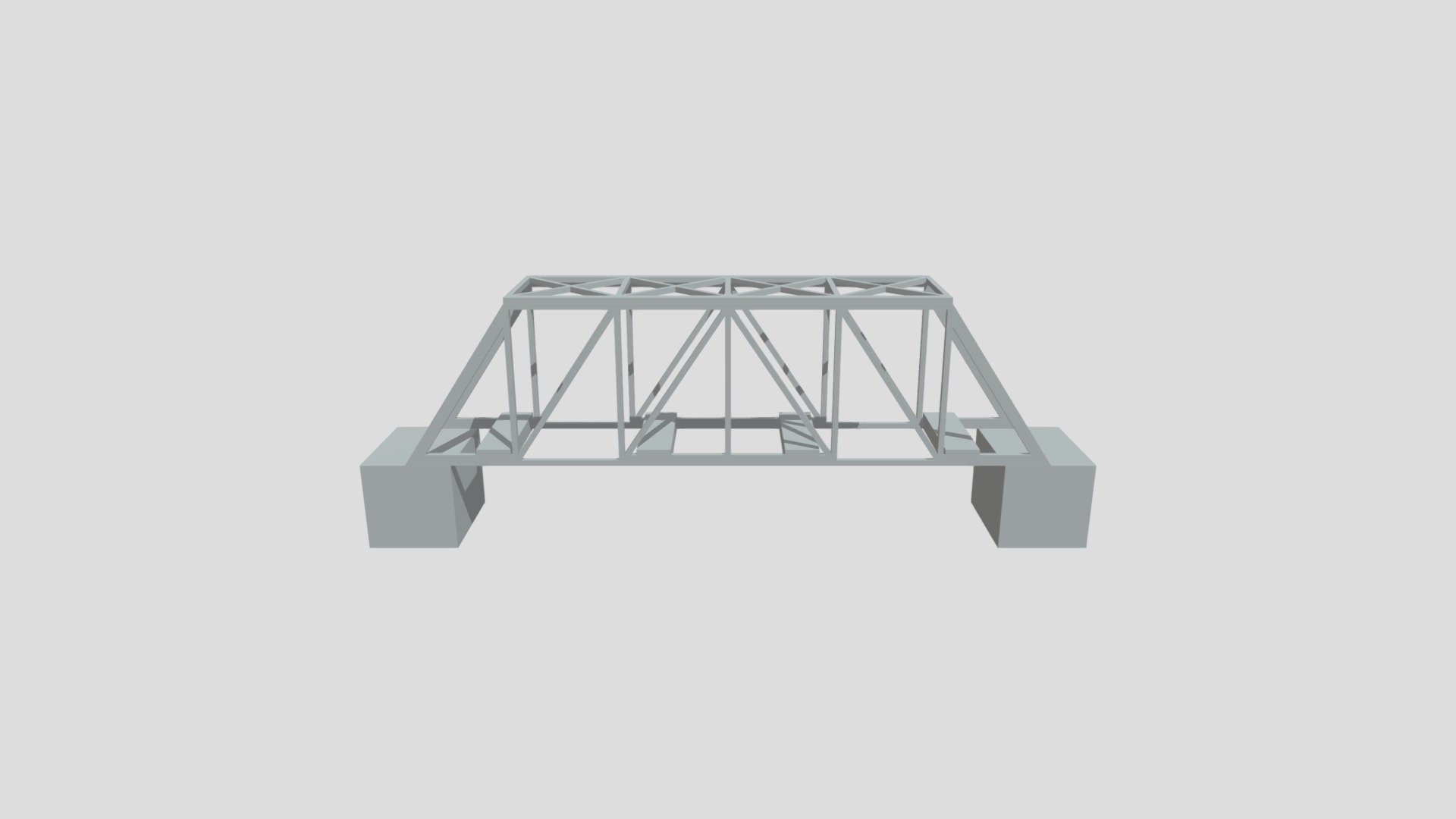 Brault Howe Truss Bridge - 3D model by Foofie1011 [15a9887] - Sketchfab