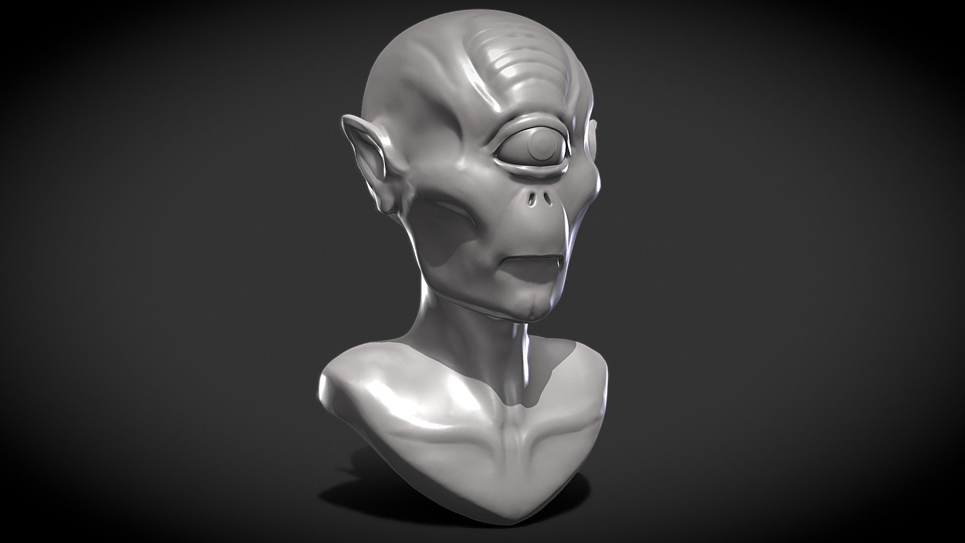 Cyclops Alien (Blender Character Sculpt) - Buy Royalty Free 3D model by ...