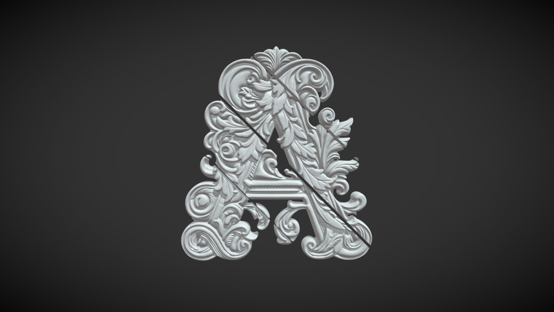 Letter A Pendant 3D print model - Buy Royalty Free 3D model by game ...