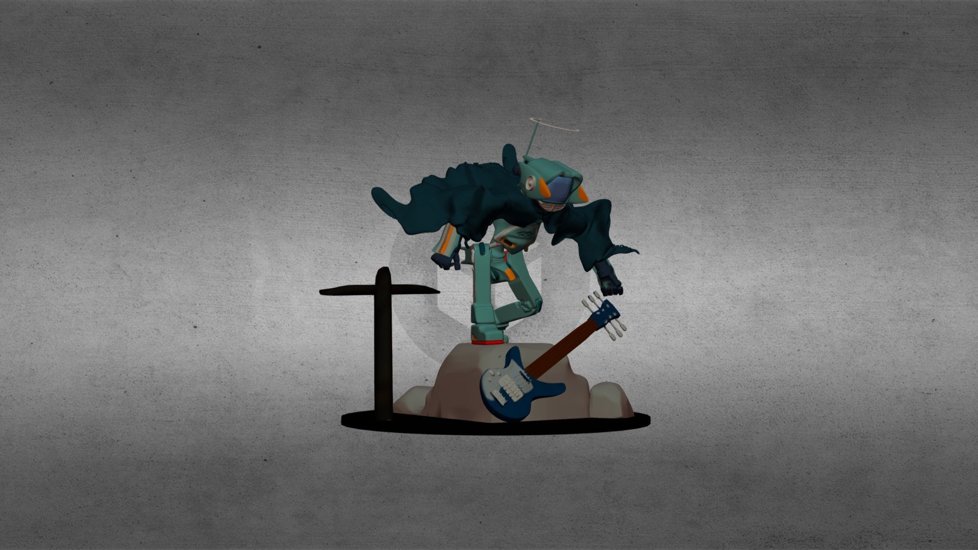 FLCL_Canti_FanSculpt - 3D model by Lemons.org_ [15ad185] - Sketchfab