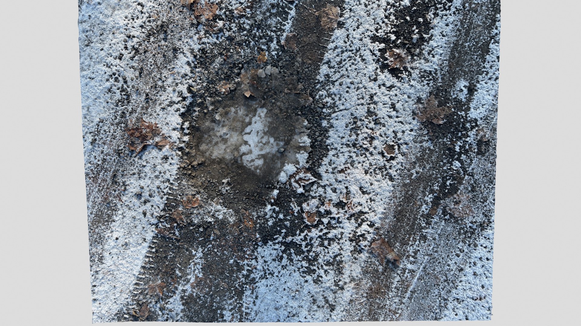 Small frozen puddle surrounded by gravel 02 - Download Free 3D model by ...