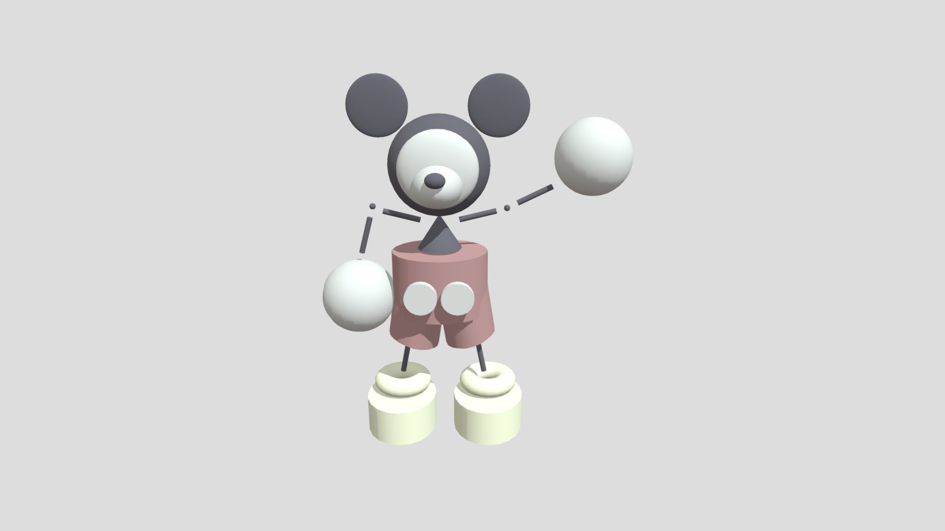 Mickey_mouse - Download Free 3D model by ullabug [15af0c0] - Sketchfab