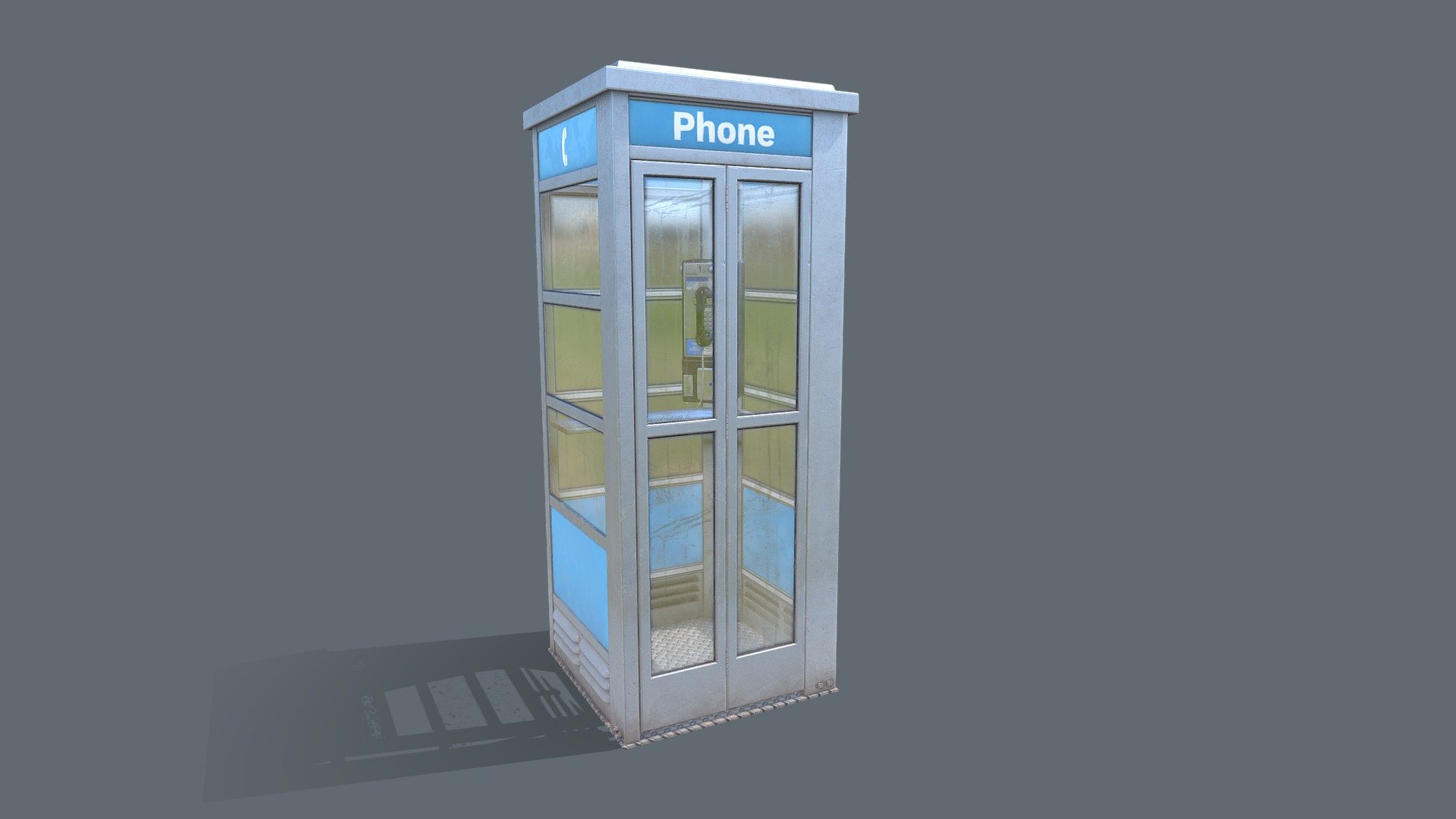 80s Payphone Booth - 3D model by Evan Hiltz (@evan.hiltz) [15af4d6 ...