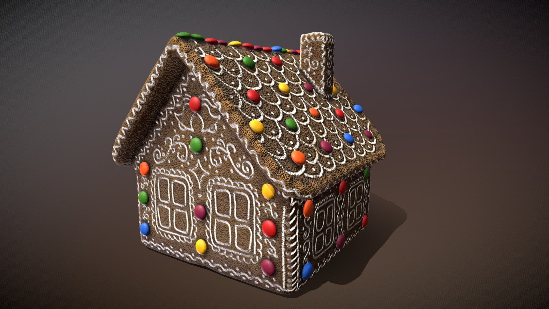 Gingerbread House - 3D model by VR 360° Expert (@vr360expert) [15b0e09 ...