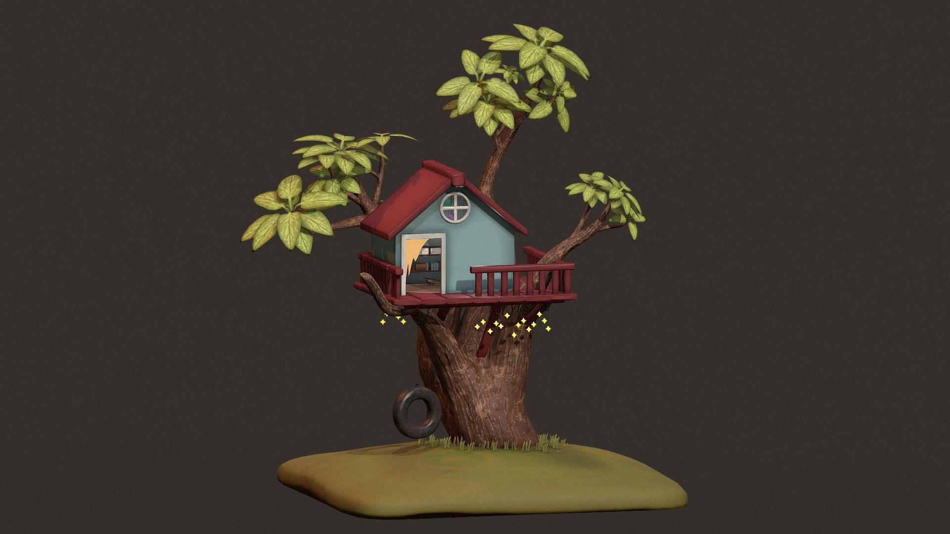 Tree house - 3D model by KattyLi [15b117d] - Sketchfab