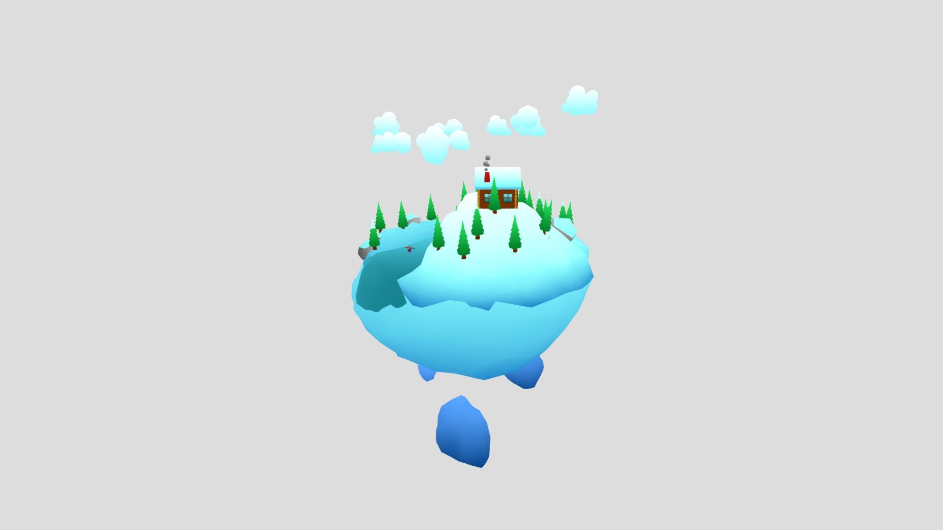 Snow island - 3D model by k4lindor [15b47ea] - Sketchfab