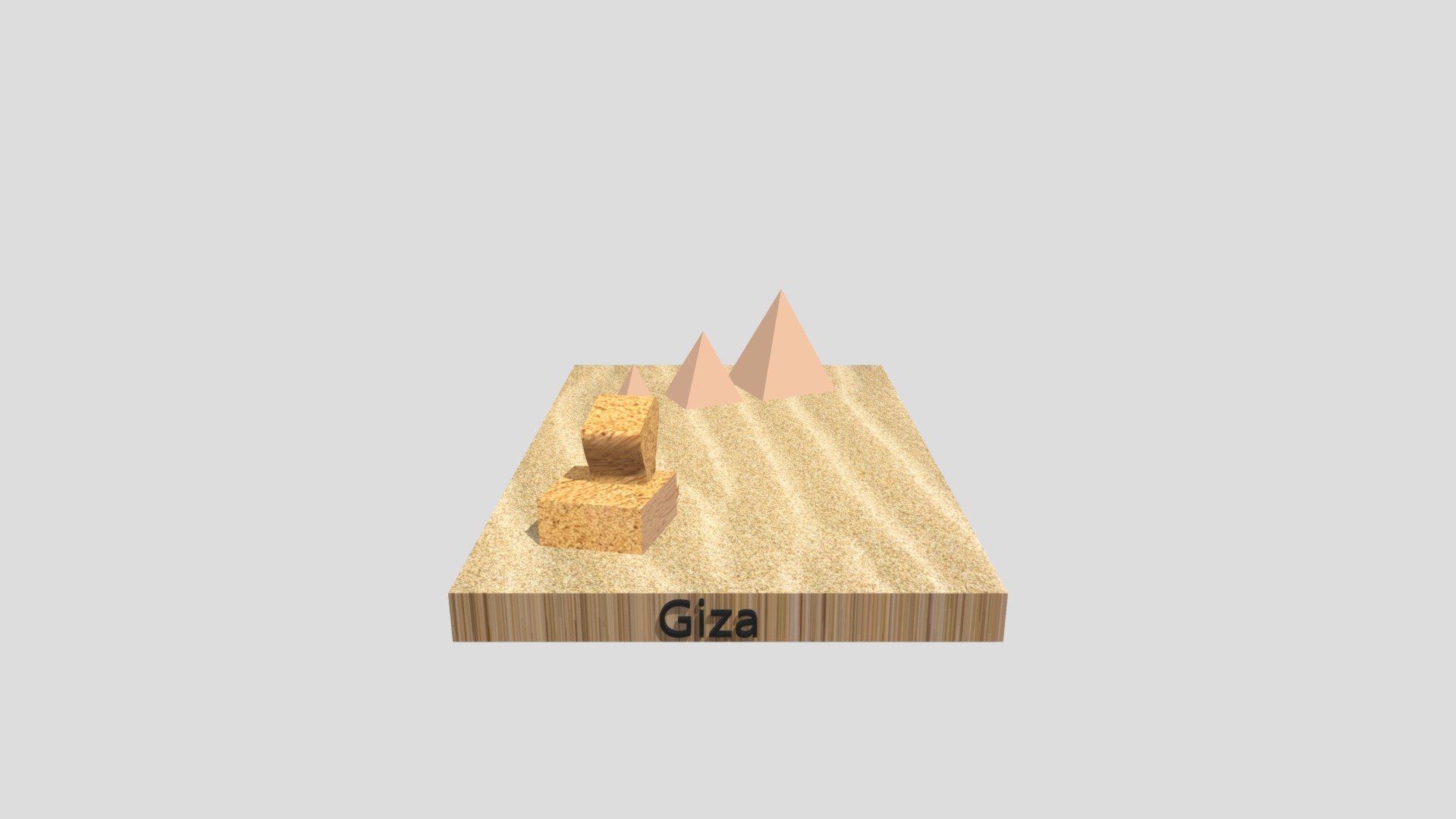 Giza - Download Free 3D model by Mspaint3d [15b6848] - Sketchfab