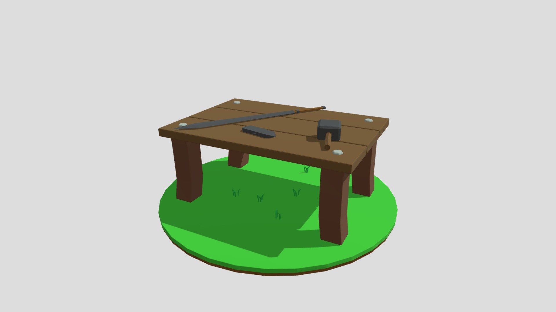 Low-poly Workbench - 3D model by MineeTurtlee [15b821d] - Sketchfab