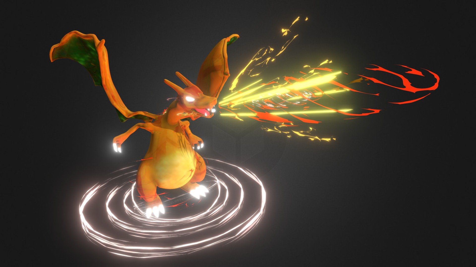 charizard fuego - 3D model by Miguel.A..Salazar.Castro [15bcf6b ...