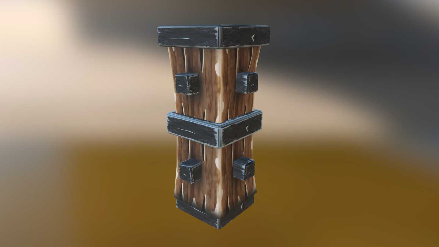Double Wooden Block - 3D model by Spiderling Studios (@Spiderling ...